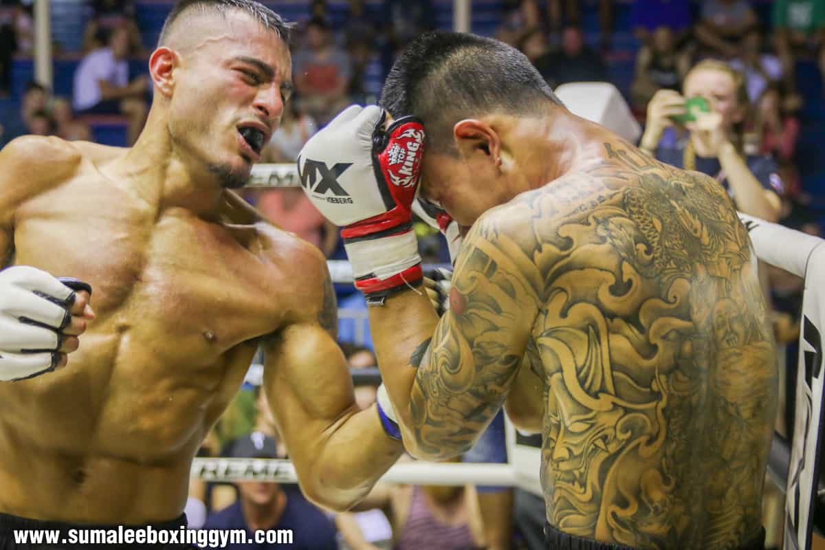 Gustavo - left uppercut | Sumalee Boxing Gym